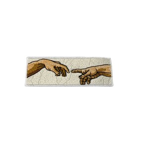 Creation of Adam Iron on Patch, Micheangelo, Art, Biblical, Sistine ...
