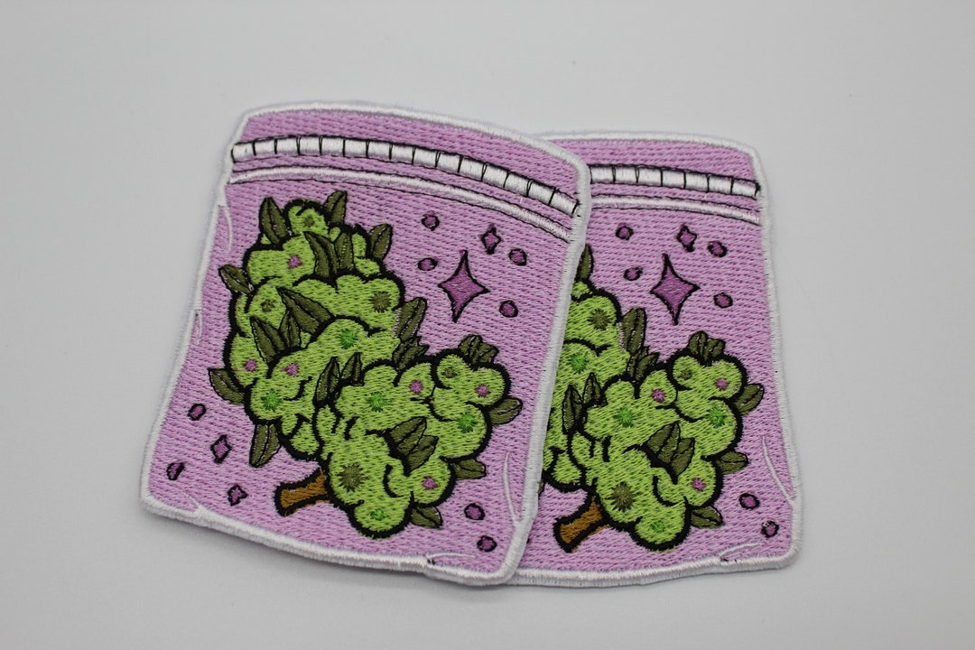 Mary Jane Bag Embroidered Iron on Patches, 420 Patche, Patch for Jacket ...