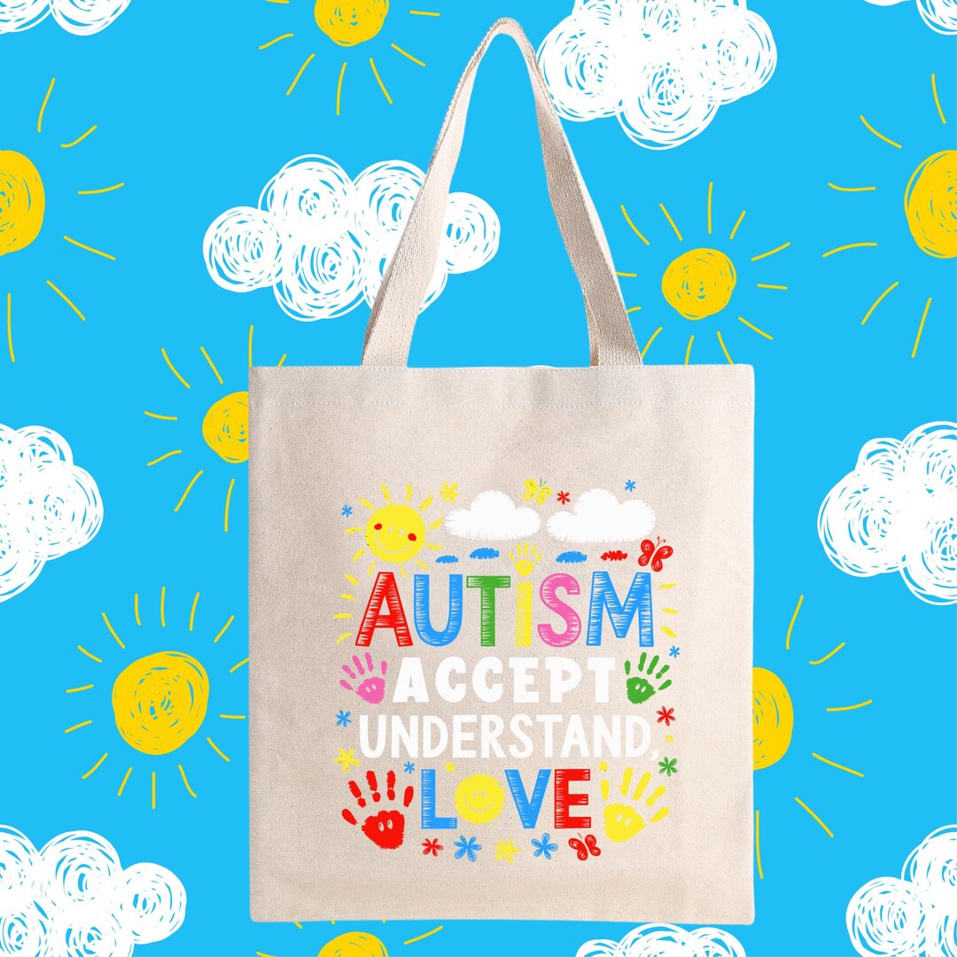Autism Awareness Tote Bag, Autism Bag, Awareness Tote Bag, Bag, Tote ...
