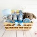 Baby Boy Gift Box Basket With Diaper Babies and Muslin Blanket, First ...
