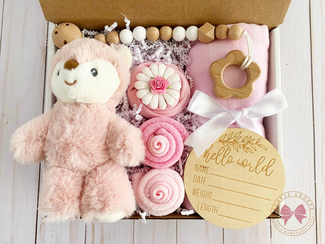Newborn Baby Girl Gift Box for New Parents Baby Shower Gift - Etsy