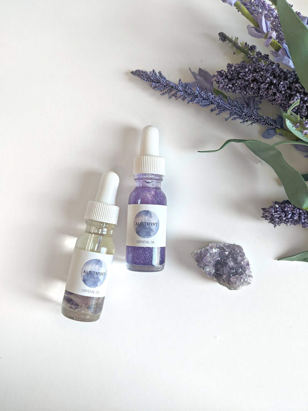 Amethyst Crystal Oil Essential Oils for Aromatherapy Balance, Stress ...