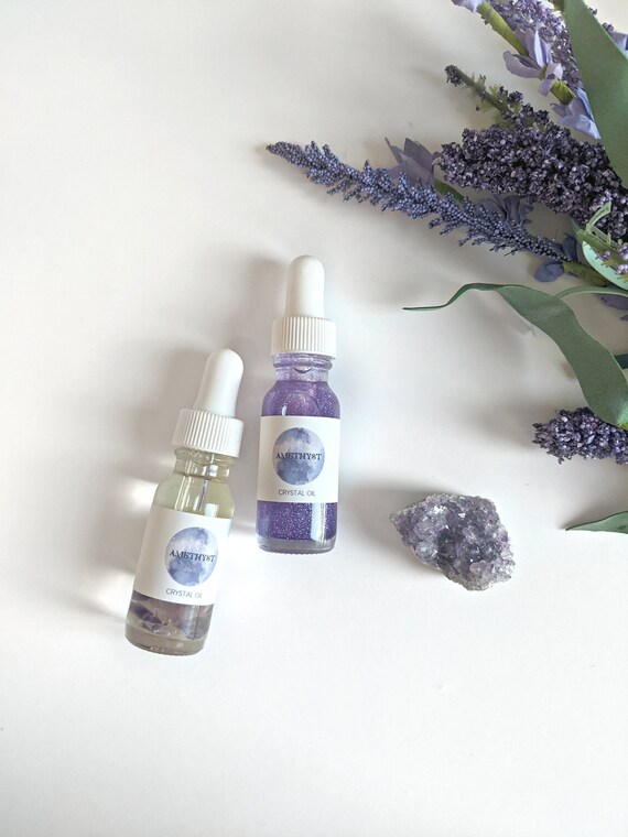 Amethyst Crystal Oil Essential Oils for Aromatherapy | Etsy