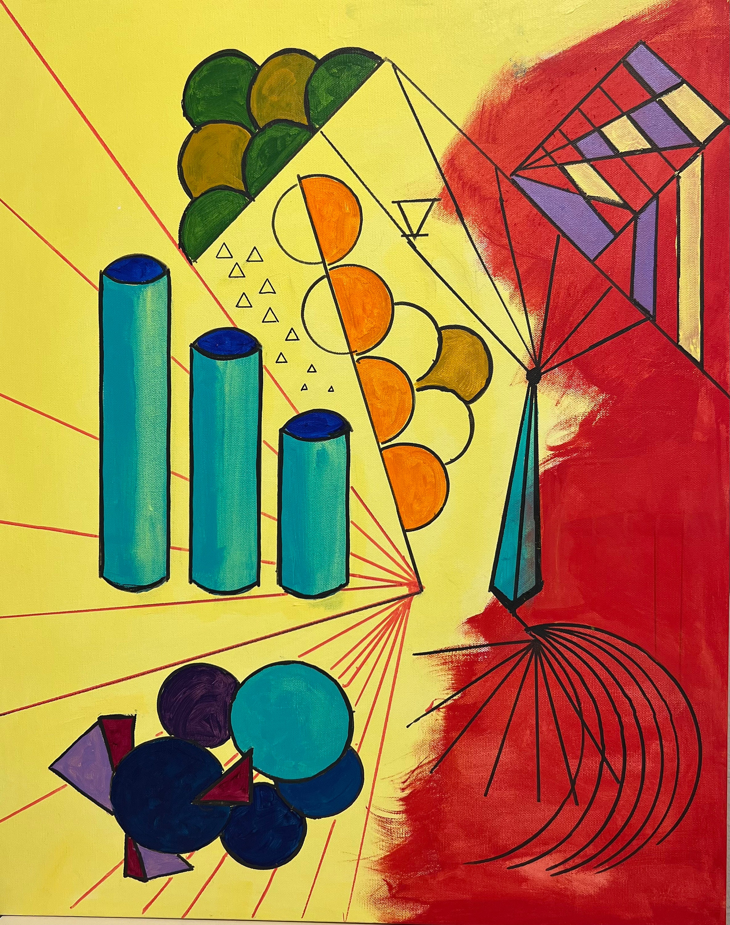 Composition 5, Canvas Print.abstract, Modern ,kandinsky,miro,art ...