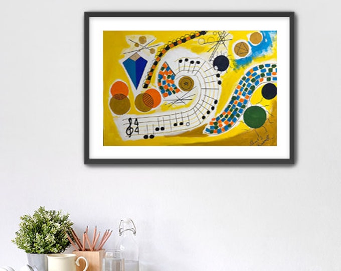 Harmonic Abstraction: Kandinsky-inspired Art Matte Poster - Etsy