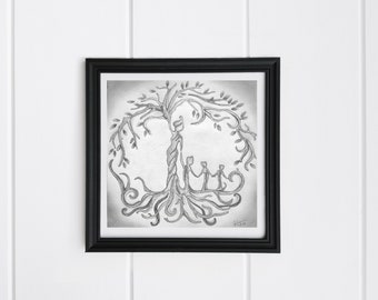 Mother and Child Tree of Life - Etsy