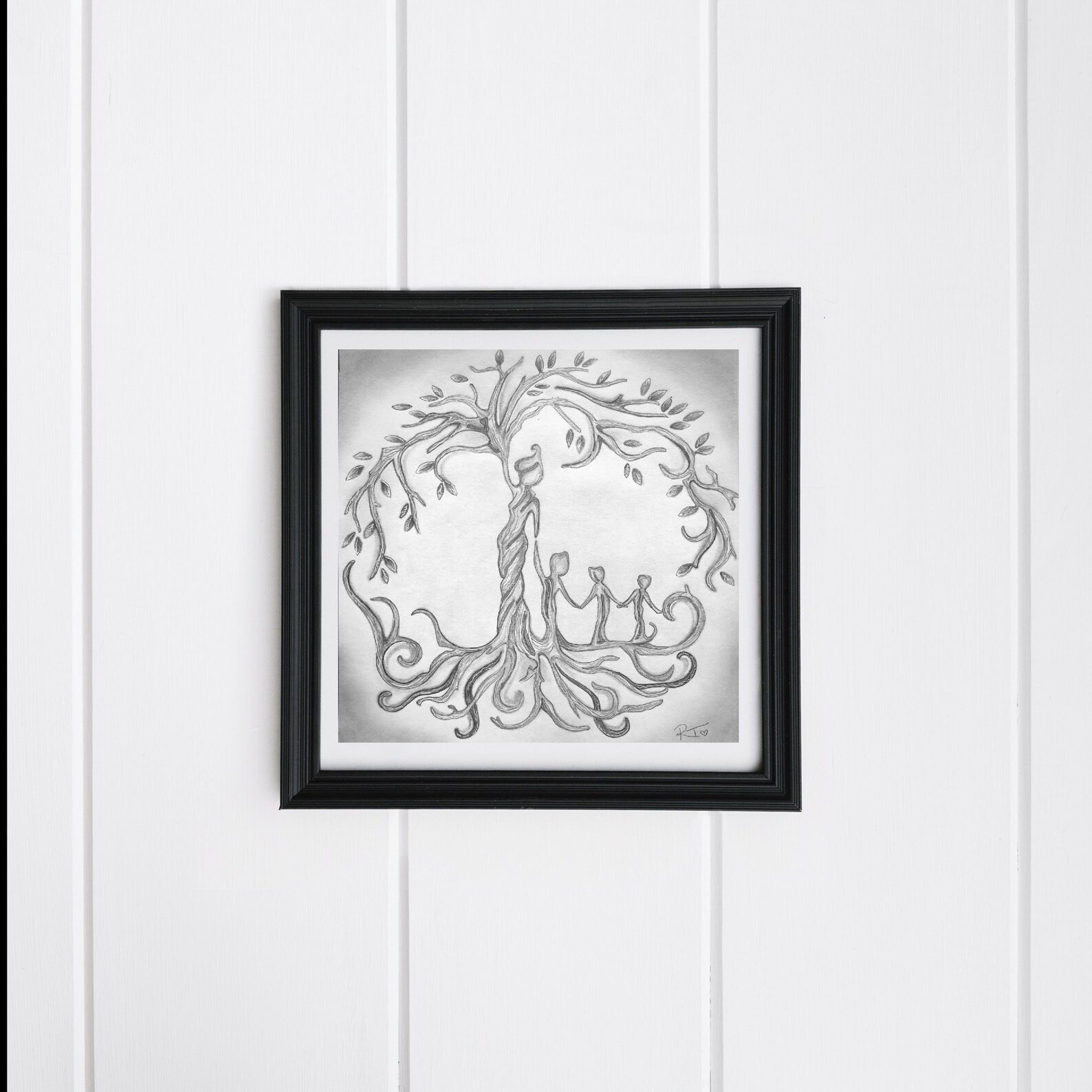 Rooted in Love: Custom Tree of Life Family Portrait for Grandparents - Etsy