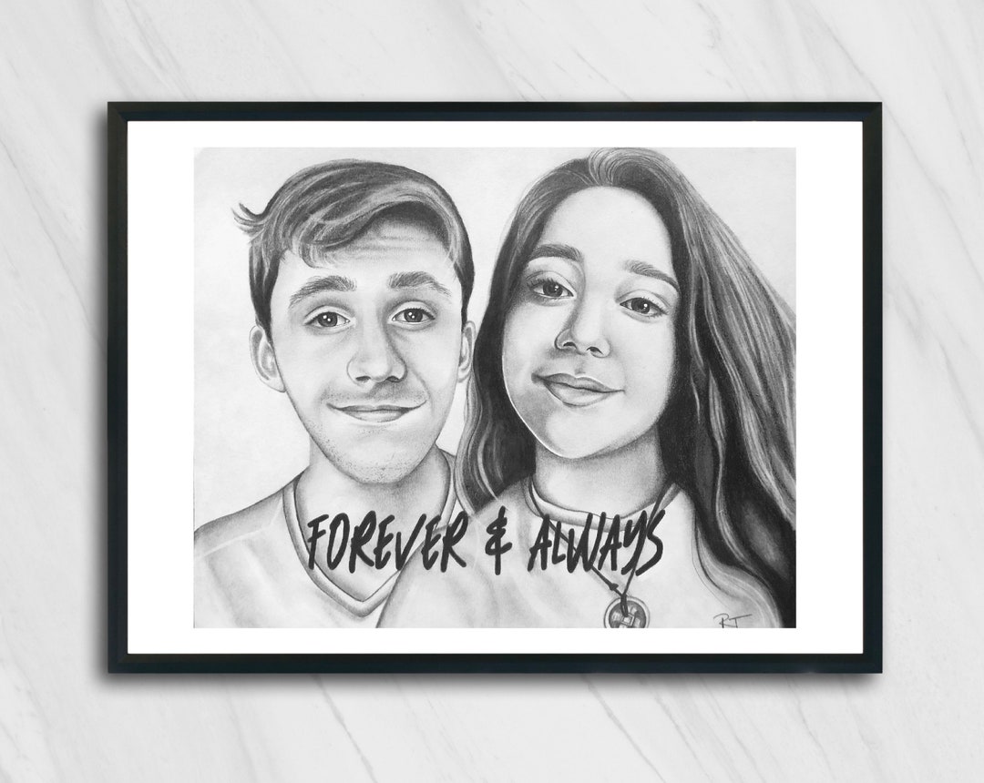 Capture Your Love Story With a Custom 8x10 Couples Portrait - Etsy