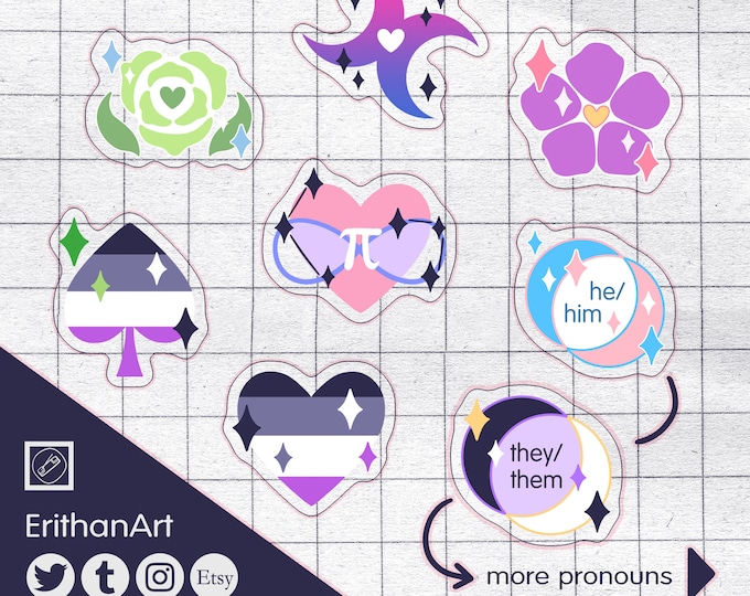 Pride Pins Stickers Magnets - Etsy