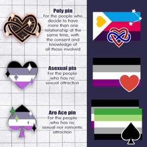 Pride Enamel Pins achillean Sapphic Bi Polyamorous Ace - Etsy