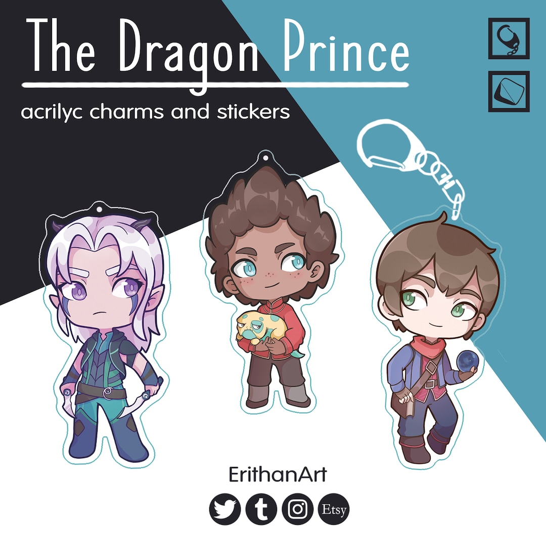 The Dragon Prince Charms and Stickers - Etsy UK