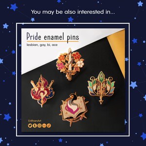 Pride Enamel Pins achillean, Sapphic, Bi, Trans, Nb, Ace, Aro, Aro-ace ...