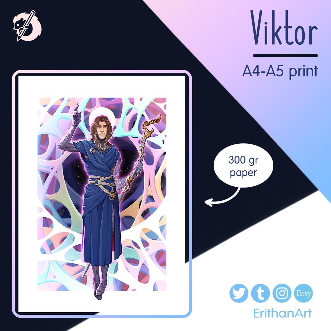 Viktor Arcane Print A4 - A5 - Etsy