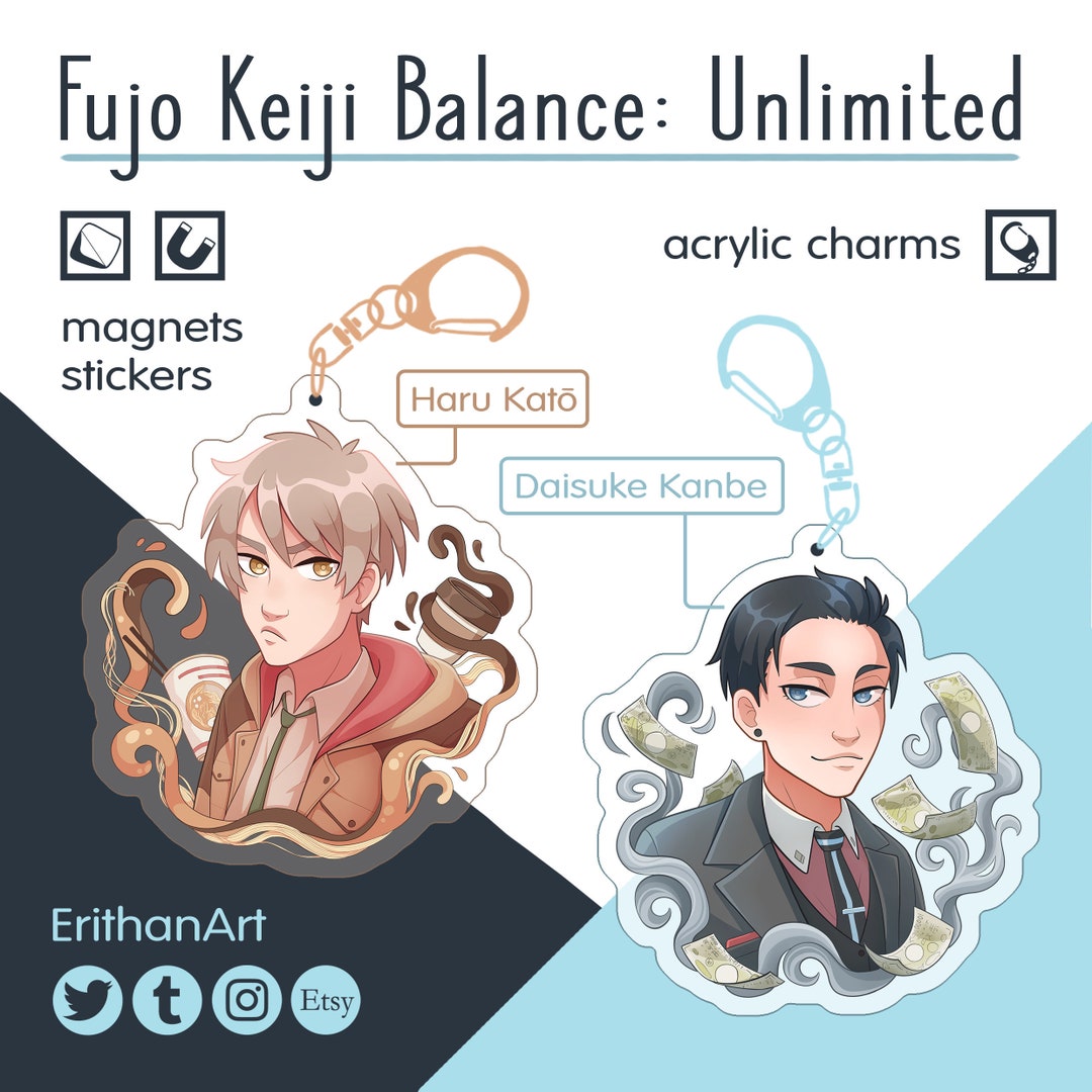 Fugo Keiji Balance:unlimited Charms, Stickers and Magnets - Etsy