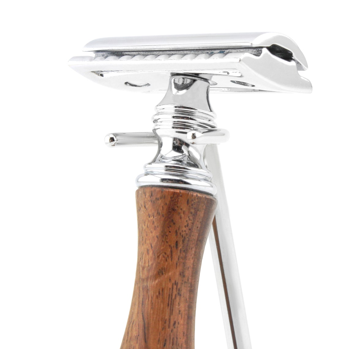 High Quality Wooden Safety Razor with Stand Holder Antique | Etsy