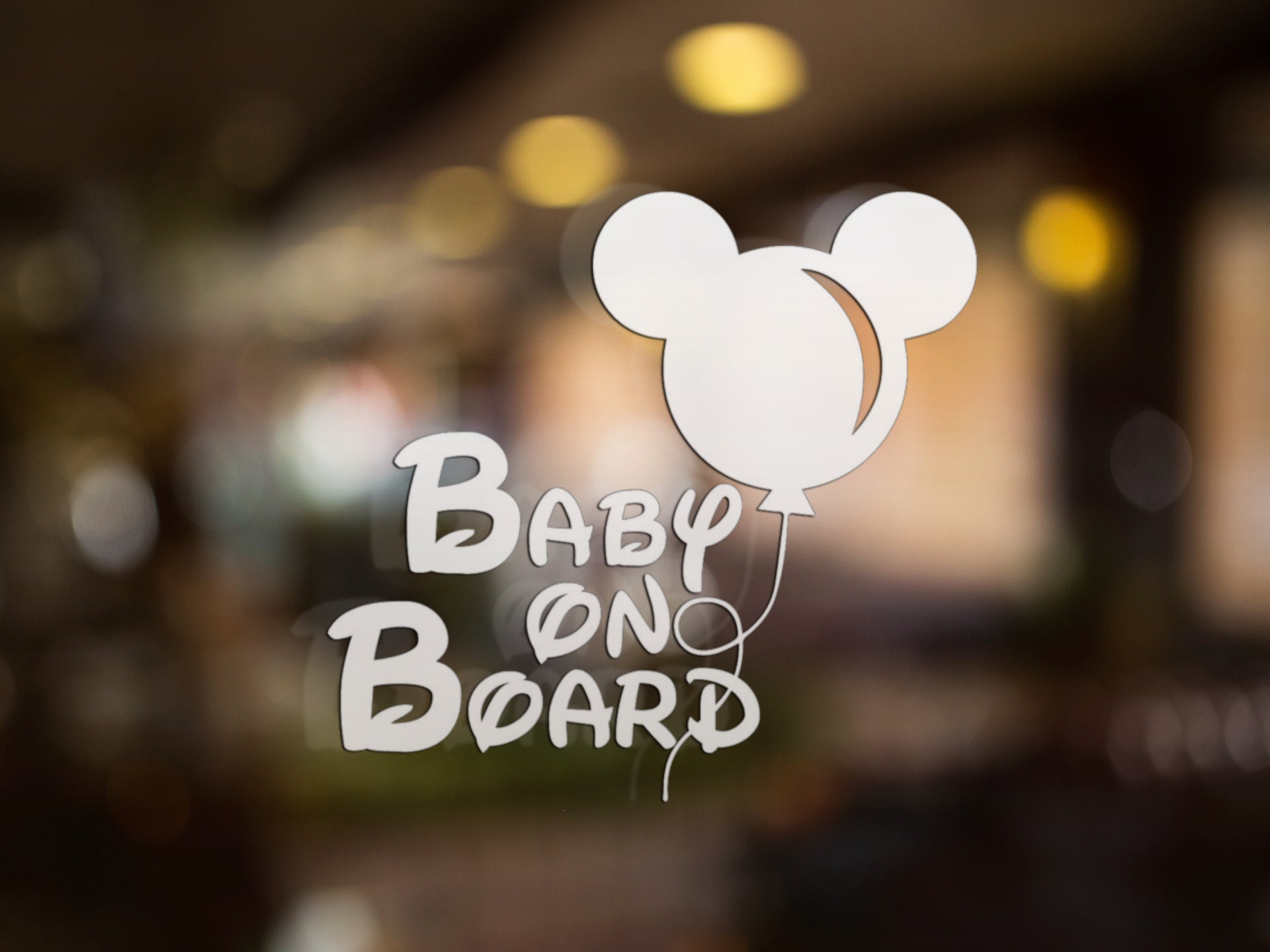 Disney Baby on Board Decal, Disney Baby Decal, Disney Sticker, Baby on ...