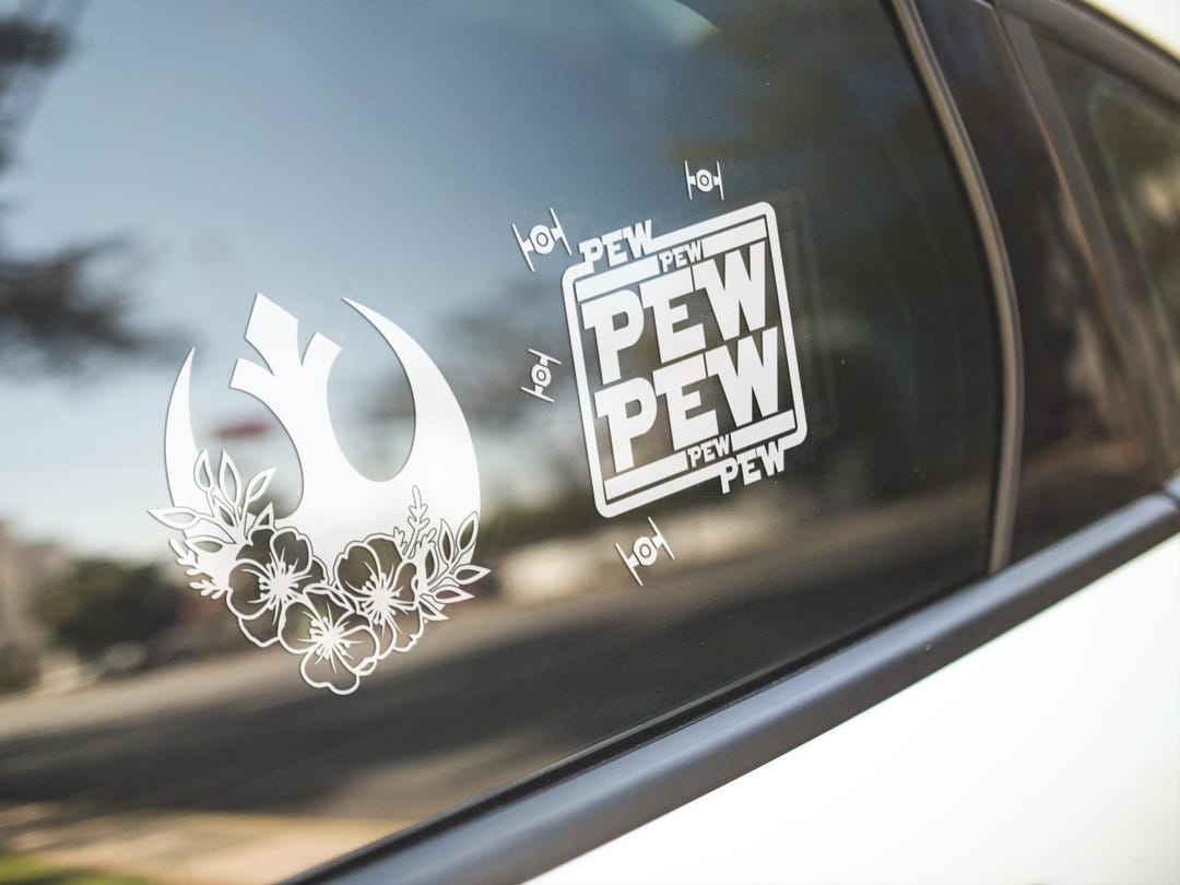 Star Wars Decal Bundle – Rebel Floral + Pew Pew Vinyl Stickers – Car ...