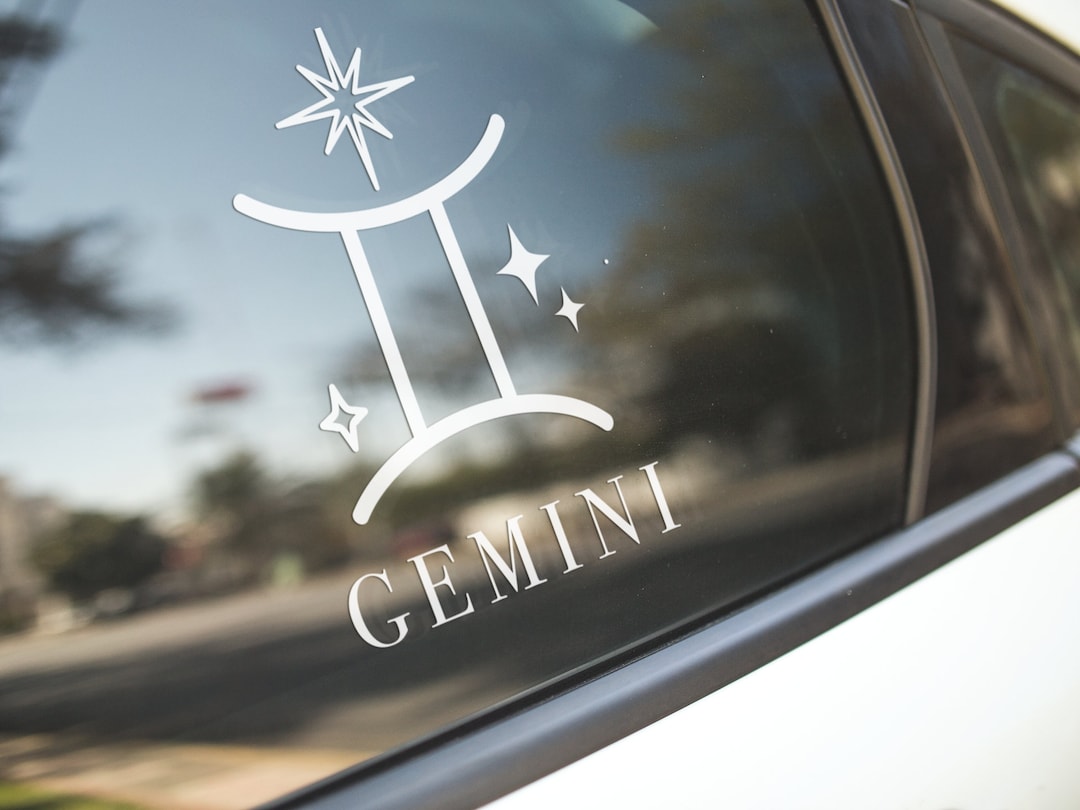 Gemini Decal, Gemini Car Decal, Gemini Sticker, Horoscope Decal, Zodiac ...