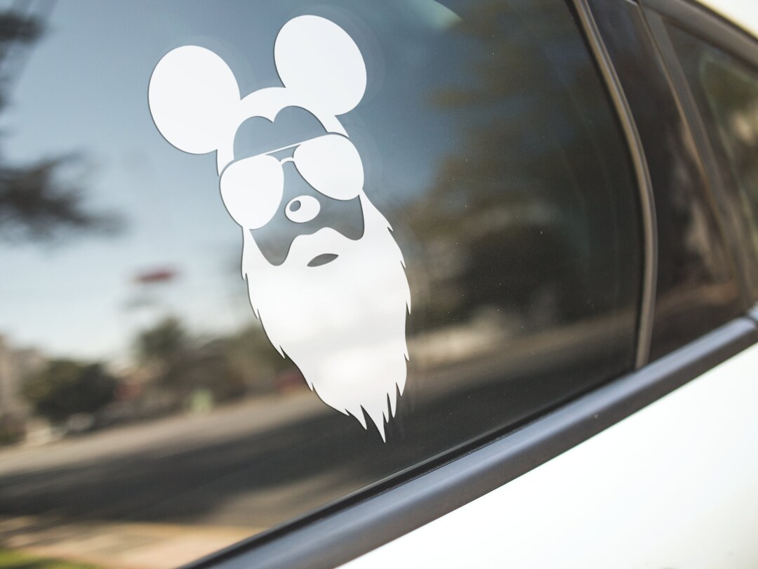 Disney Beard Man Decal, Mickey Beard Decal, Disney Sticker, Disney ...