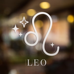 Leo Decal, Leo Car Decal, Leo Sticker, Horoscope Decal, Gift for Her ...