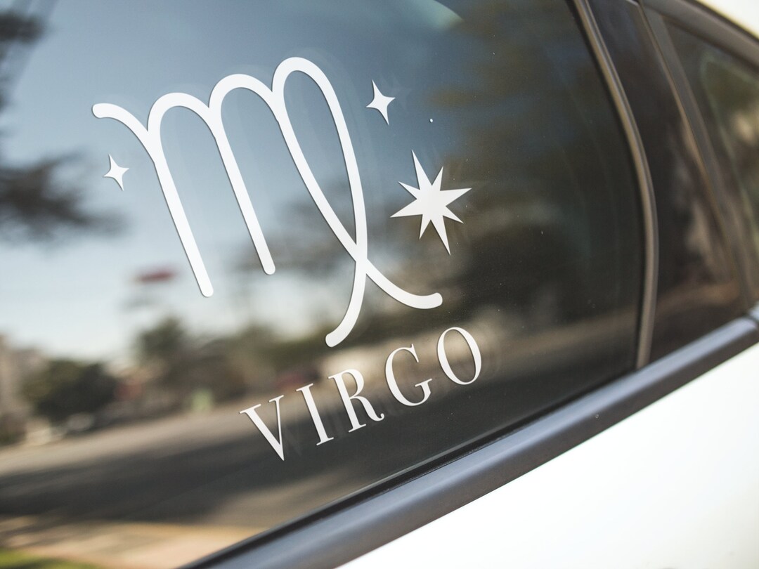Virgo Decal, Virgo Car Decal, Virgo Sticker, Horoscope Decal, Gift for ...
