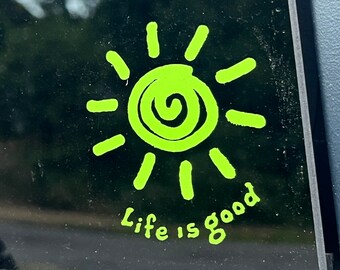 Life is Good Decal - Etsy