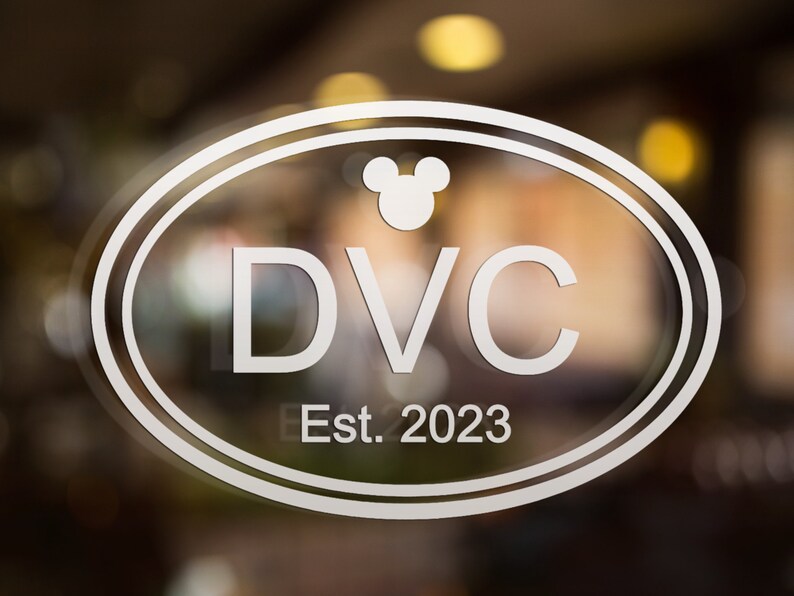 Custom DVC Member Decal, Disney Car Decal, Disney Car Sticker, Disney ...