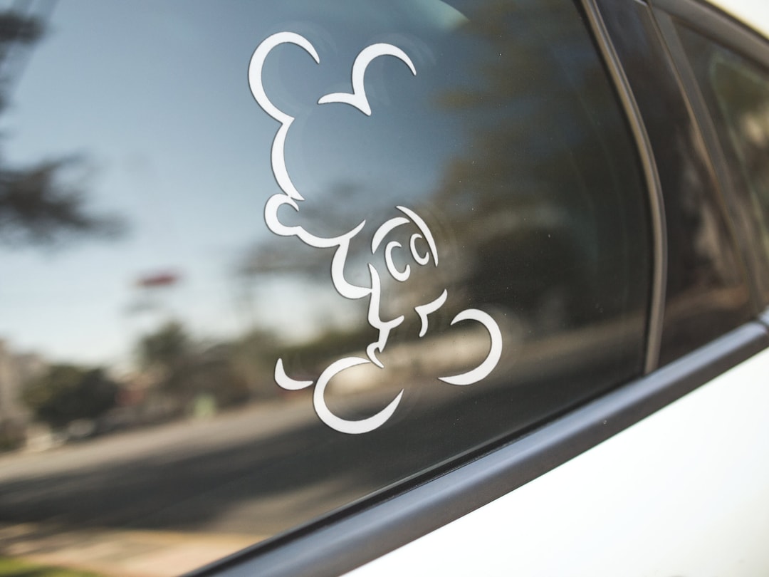 Mickey Decal, Mickey Sticker, Disney Car Sticker, Mouse Decal, Mickey ...