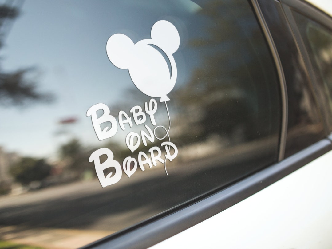 Disney Baby on Board Decal, Disney Baby Decal, Disney Sticker, Baby on ...
