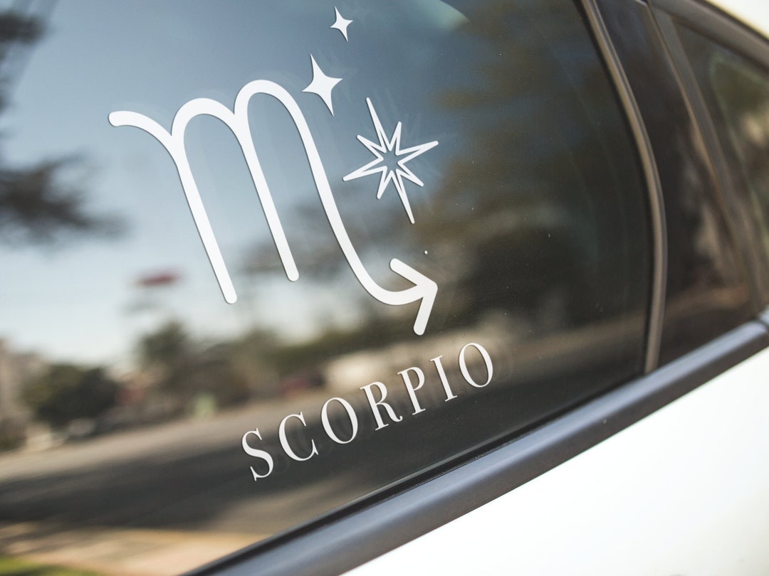Scorpio Decal, Scorpio Car Decal, Scorpio Sticker, Horoscope Decal ...