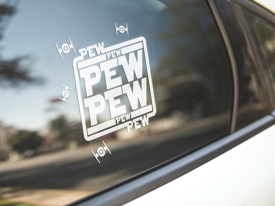 Star Wars Pew Pew Decal, Star Wars Gift, Gift for Him, Gift for Her - Etsy