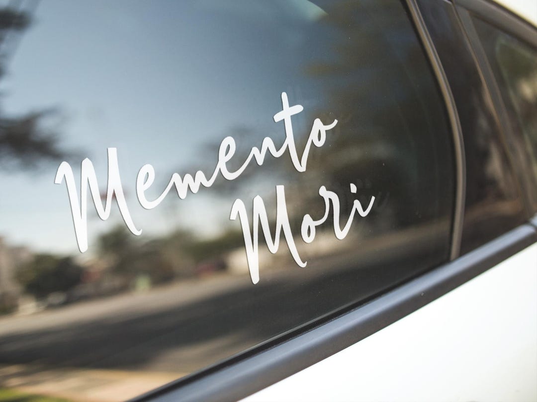 Memento Mori Car Decal, Remember We Must Die Car Sticker, - Etsy