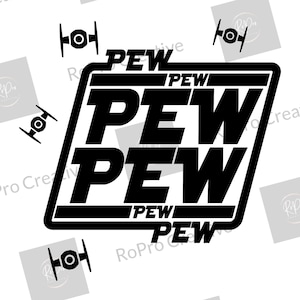 Star Wars Pew Pew Decal, Star Wars Gift, Gift for Him, Gift for Her - Etsy