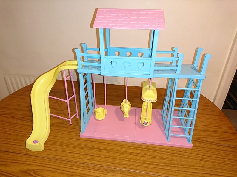 Vintage 1985 Barbie Heart Family Playground Swing Set - Etsy
