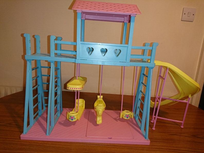 Vintage 1985 Barbie Heart Family Playground Swing Set - Etsy