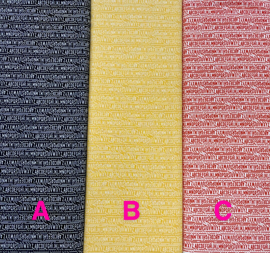 Frankie by Basicgrey for Moda Alphabet Fabric Letters - Etsy