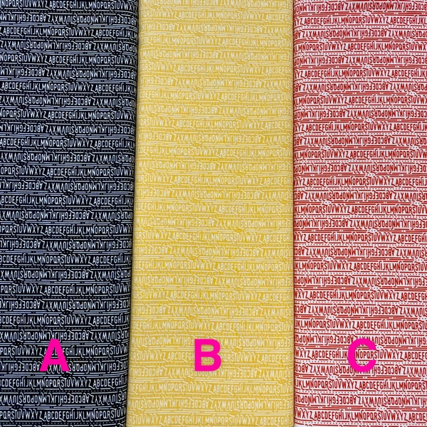 Moda Alphabet Fabric - Etsy