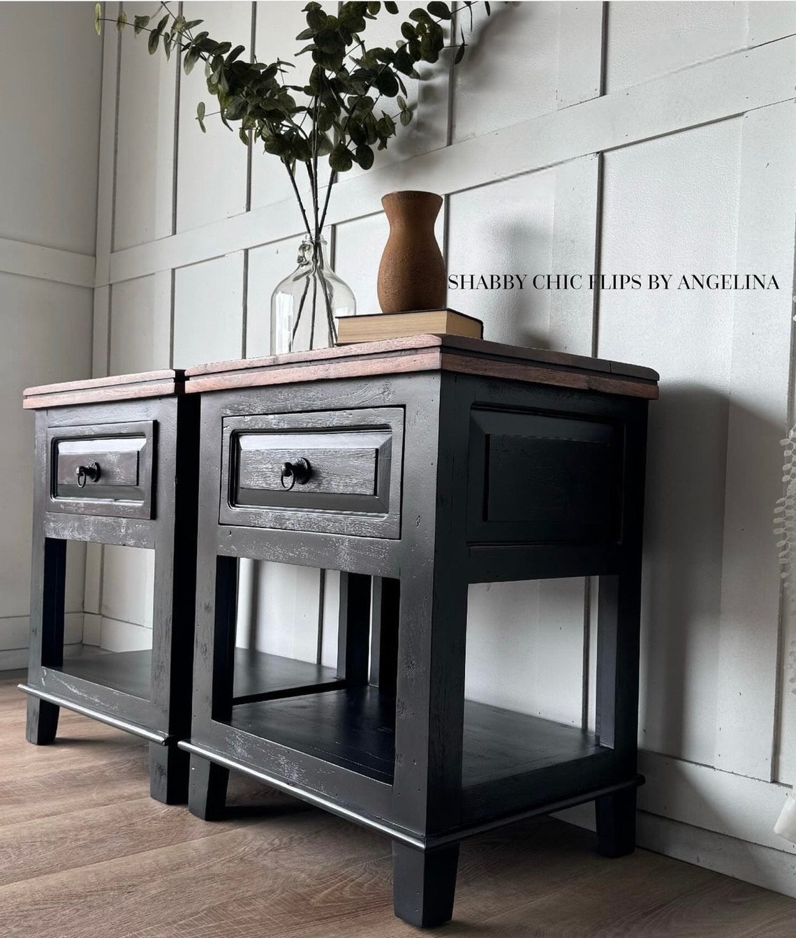 SOLD Solid Hardwood Side Tables-set Shipping NOT Included. - Etsy