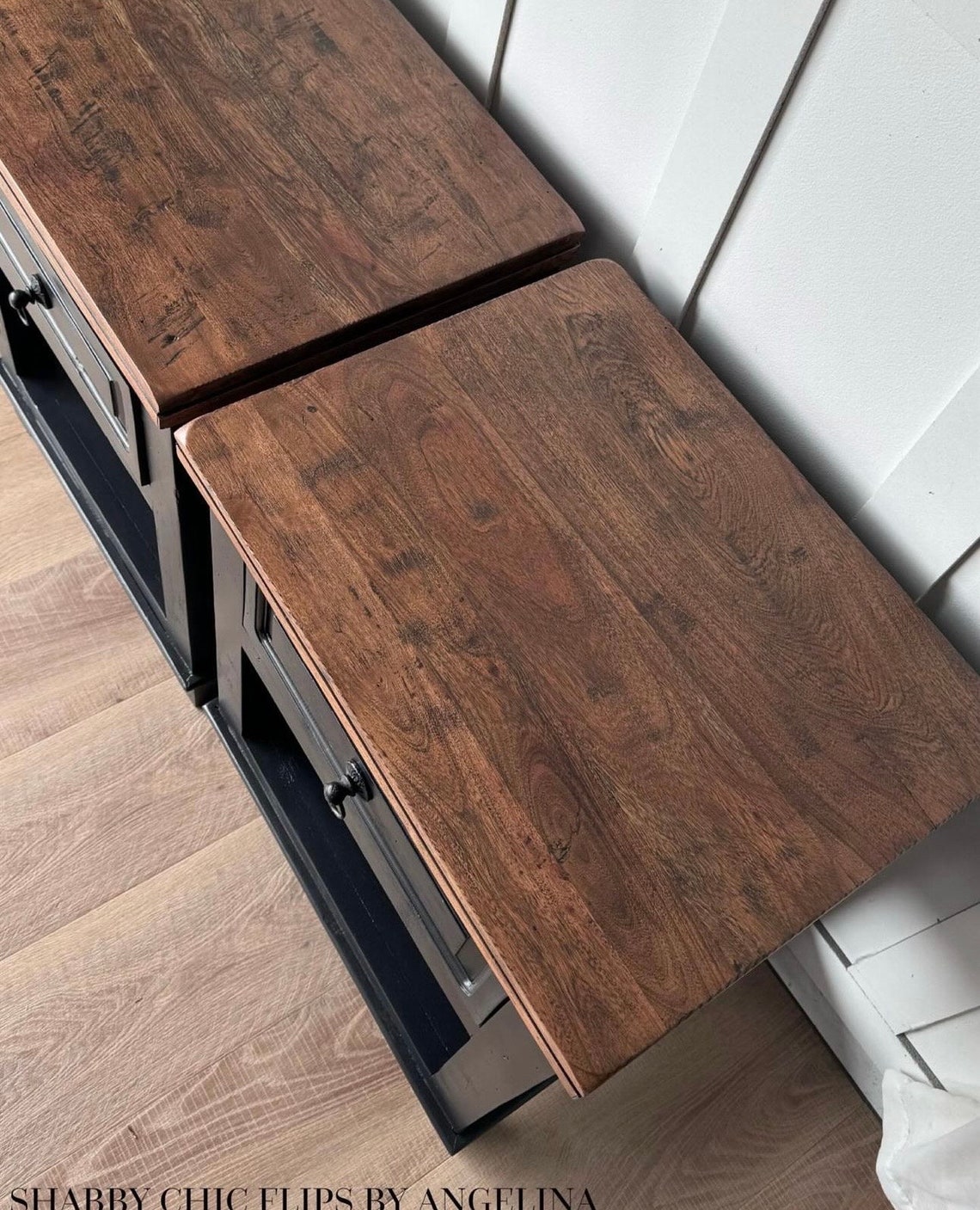 SOLD Solid Hardwood Side Tables-set Shipping NOT Included. - Etsy