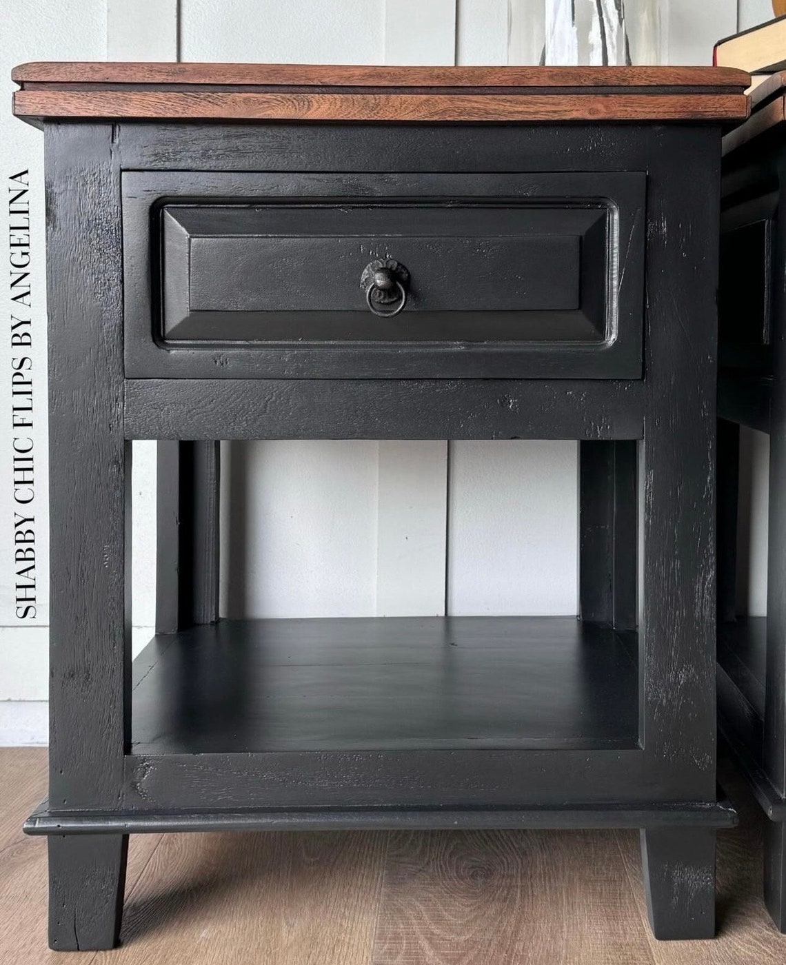 SOLD Solid Hardwood Side Tables-set Shipping NOT Included. - Etsy