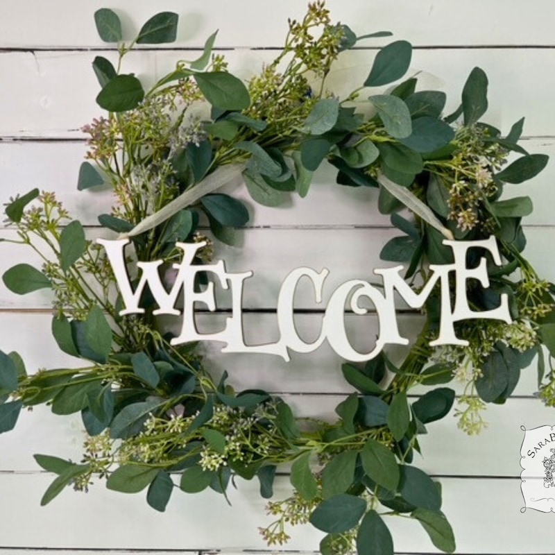 Wreath Signs Welcome - Etsy