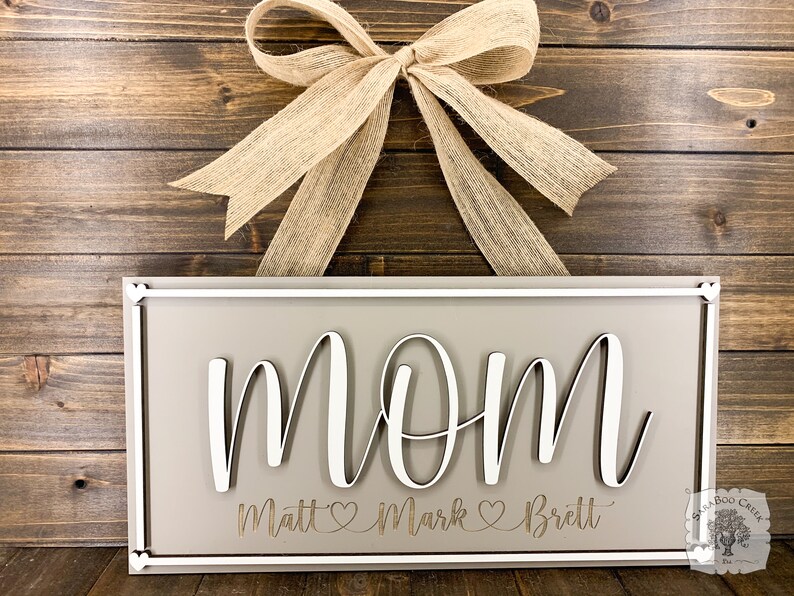 Aunt Gift Aunt Sign With Engraved Children's Names - Etsy