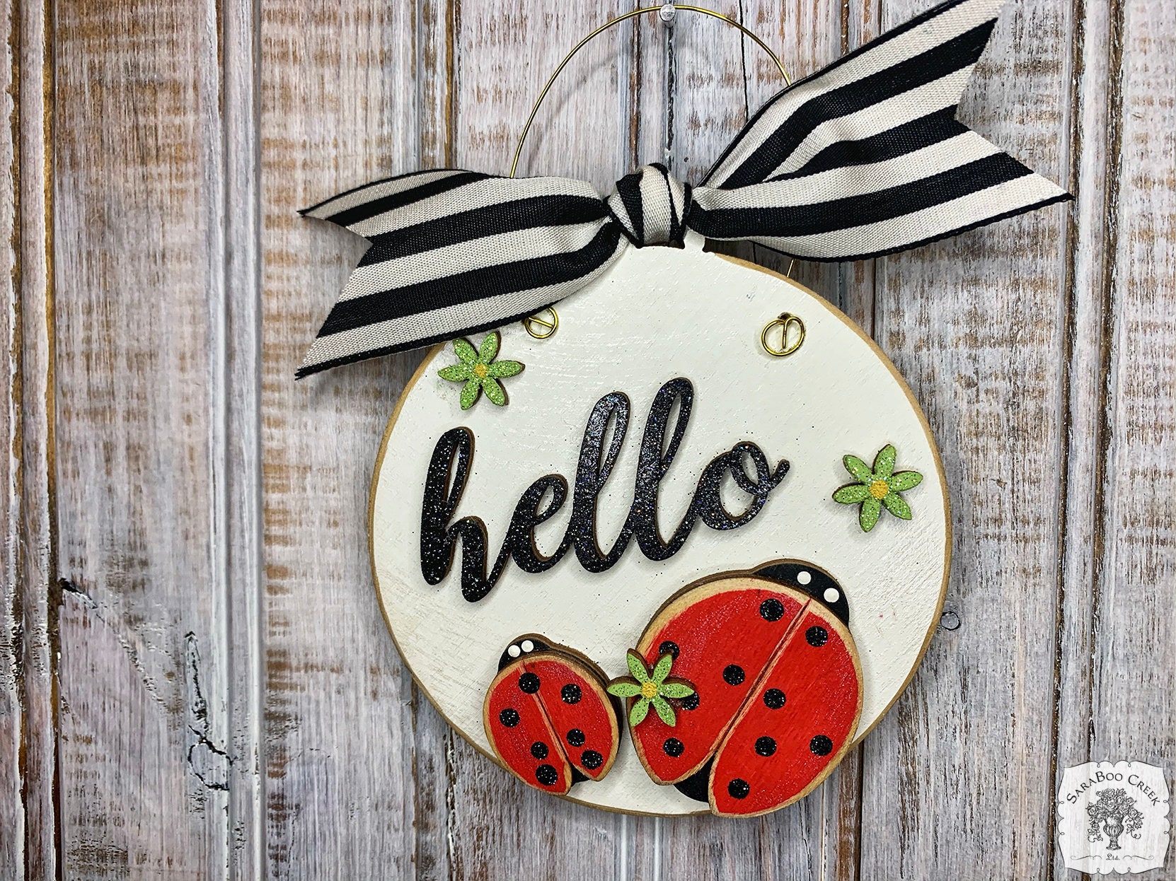 Ladybug Garden Decor Lady Bug Garden Gifts Hello Spring - Etsy
