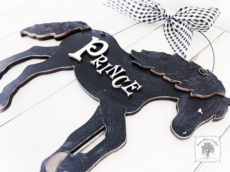 Personalized Wood Horse Stall Name Plate, Horse Gifts, Custom Horse ...