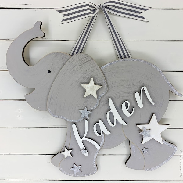 Elephant Wood Sign - Etsy