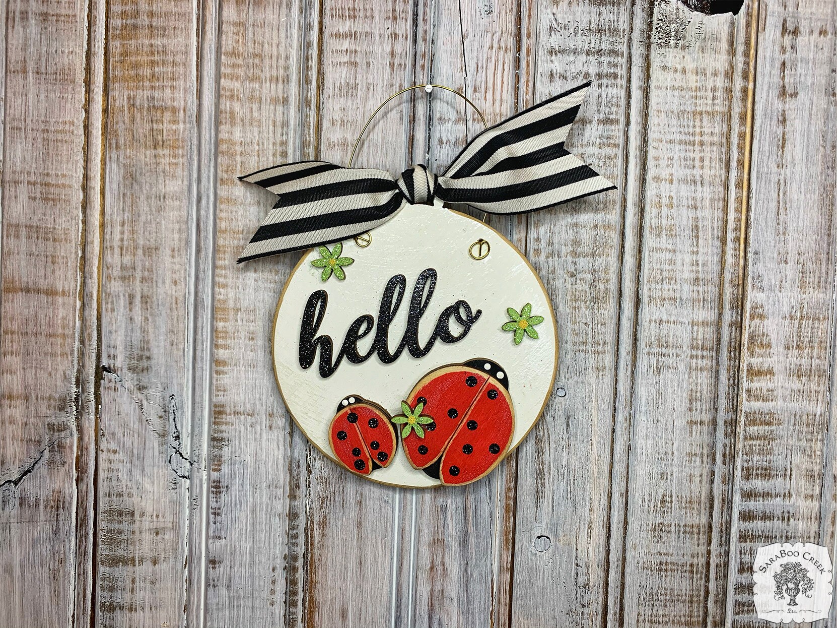 Ladybug Garden Decor Lady Bug Garden Gifts Hello Spring - Etsy