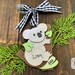 Personalized Koala Ornament - Handmade Wood Christmas Tree Ornament ...