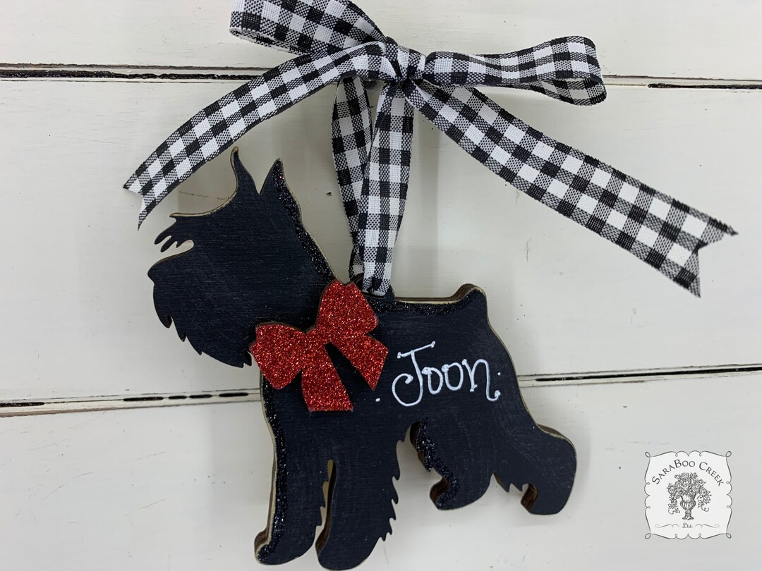 Schnauzer Ornament Miniature Schnauzer Black Schnauzer - Etsy