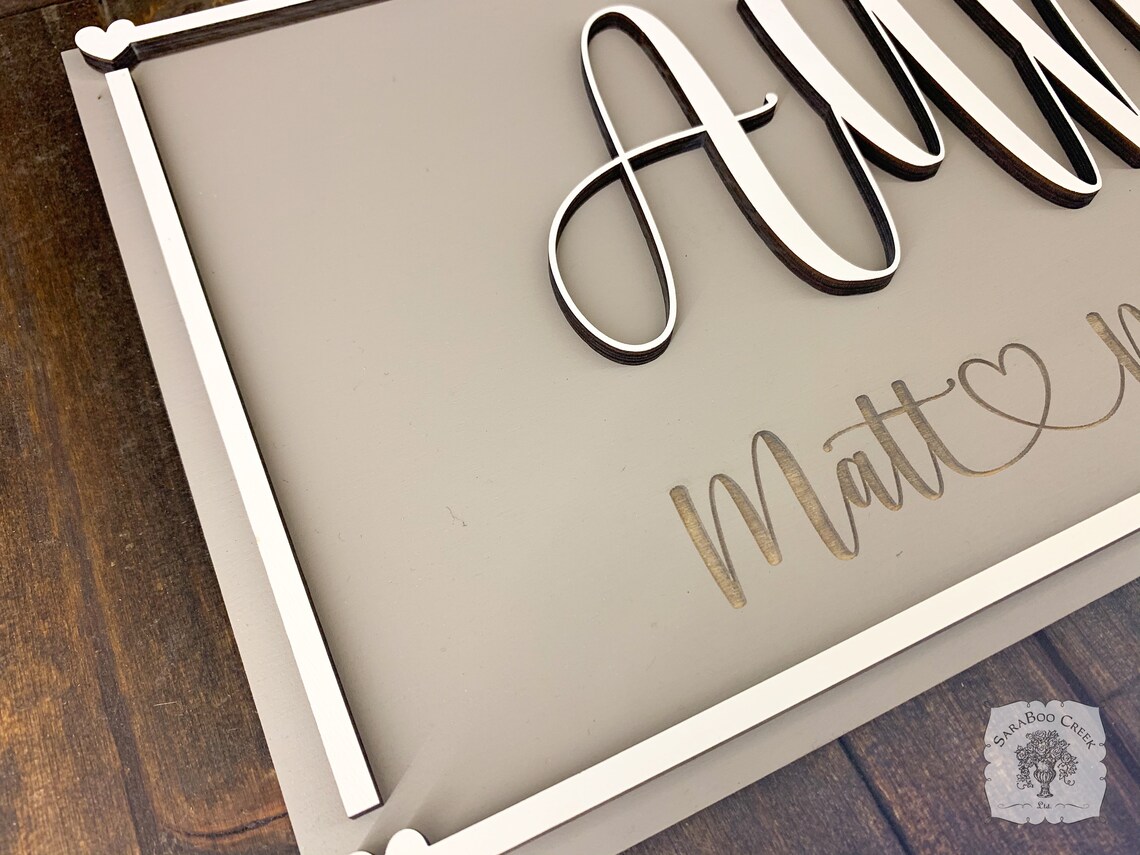 Aunt Gift Aunt Sign With Engraved Children's Names - Etsy