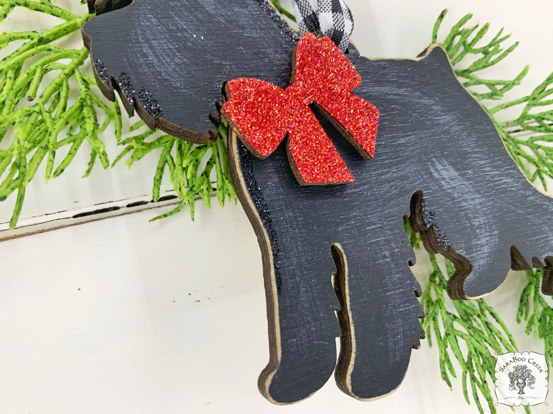 Schnauzer Ornament Miniature Schnauzer Black Schnauzer | Etsy